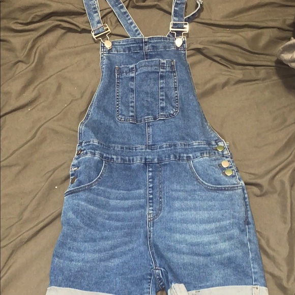 SHEIN | Jeans | Blue Denim Overalls | Poshmark